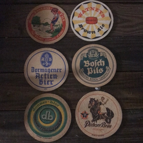 Other | Vintage Beer Coasters | Poshmark
